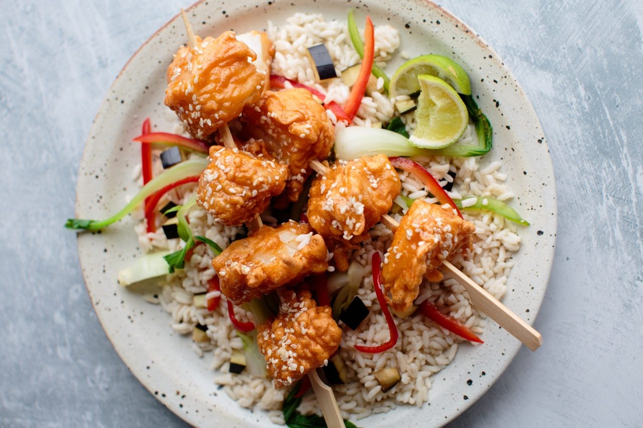 Sticky Maple-Glazed Fish with Vegetable Stir-Fry - Maple from Canada