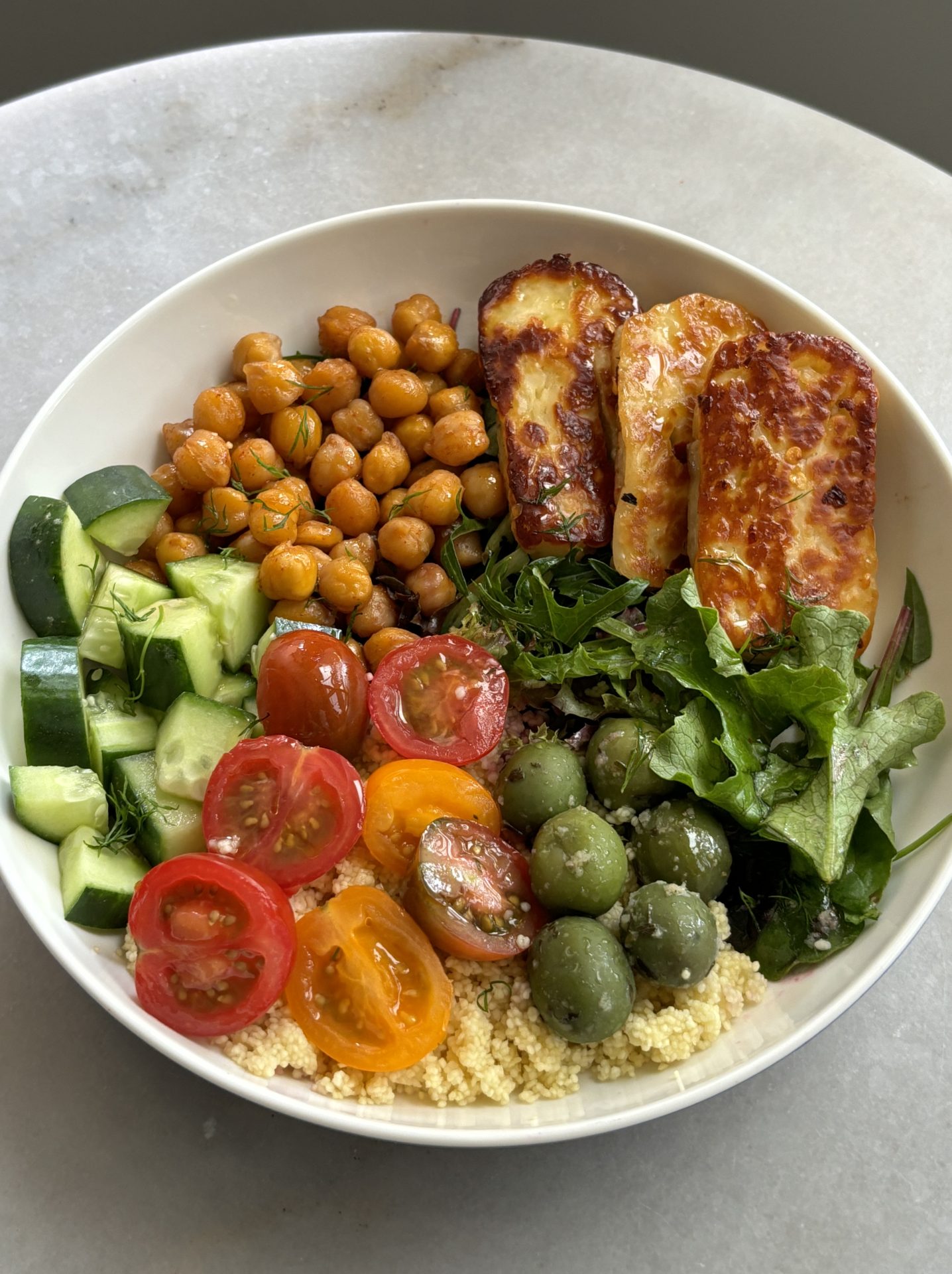 Maple Halloumi Chickpea Bowl - Maple from Canada